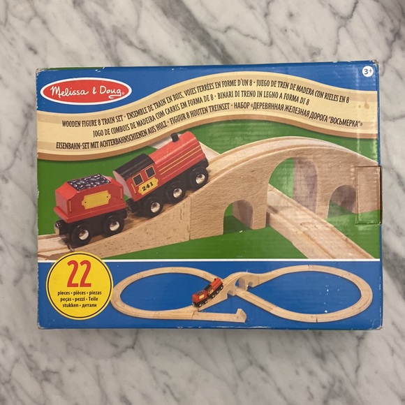 Melissa & Doug | Toys | Nwt Melissa Doug 22 Piece Figure 8 Train Set ...